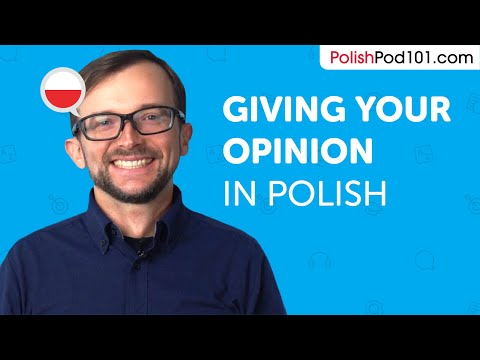 Learn How to Share your Opinion in Polish | Can Do #11