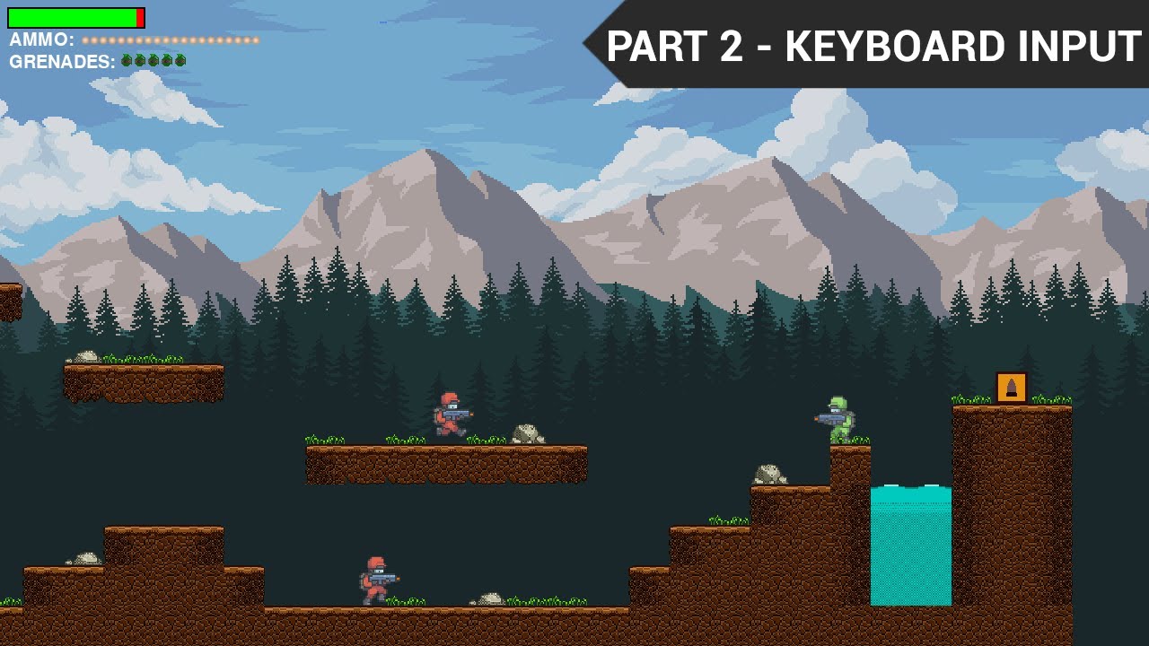 PyGame Scrolling Shooter Game Beginner Tutorial in Python - PART 2 | Keyboard Input