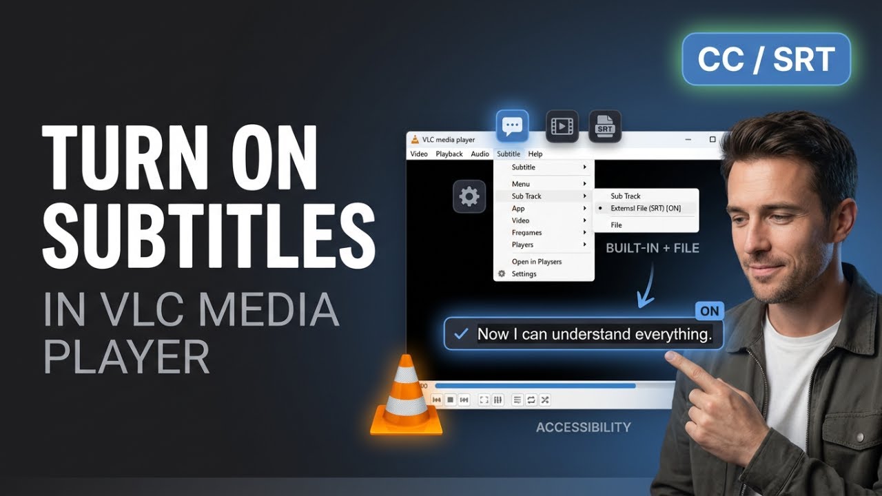 Enable Closed Captions in VLC Media Player | Full Step-by-Step Tutorial