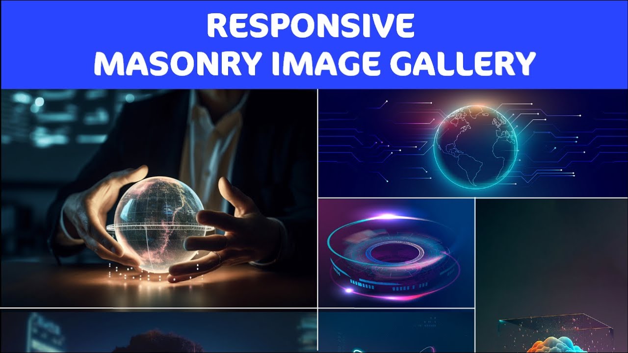Responsive Masonry Image Gallery | Isotope Portfolio Image Gallery Using HTML, CSS, jQuery