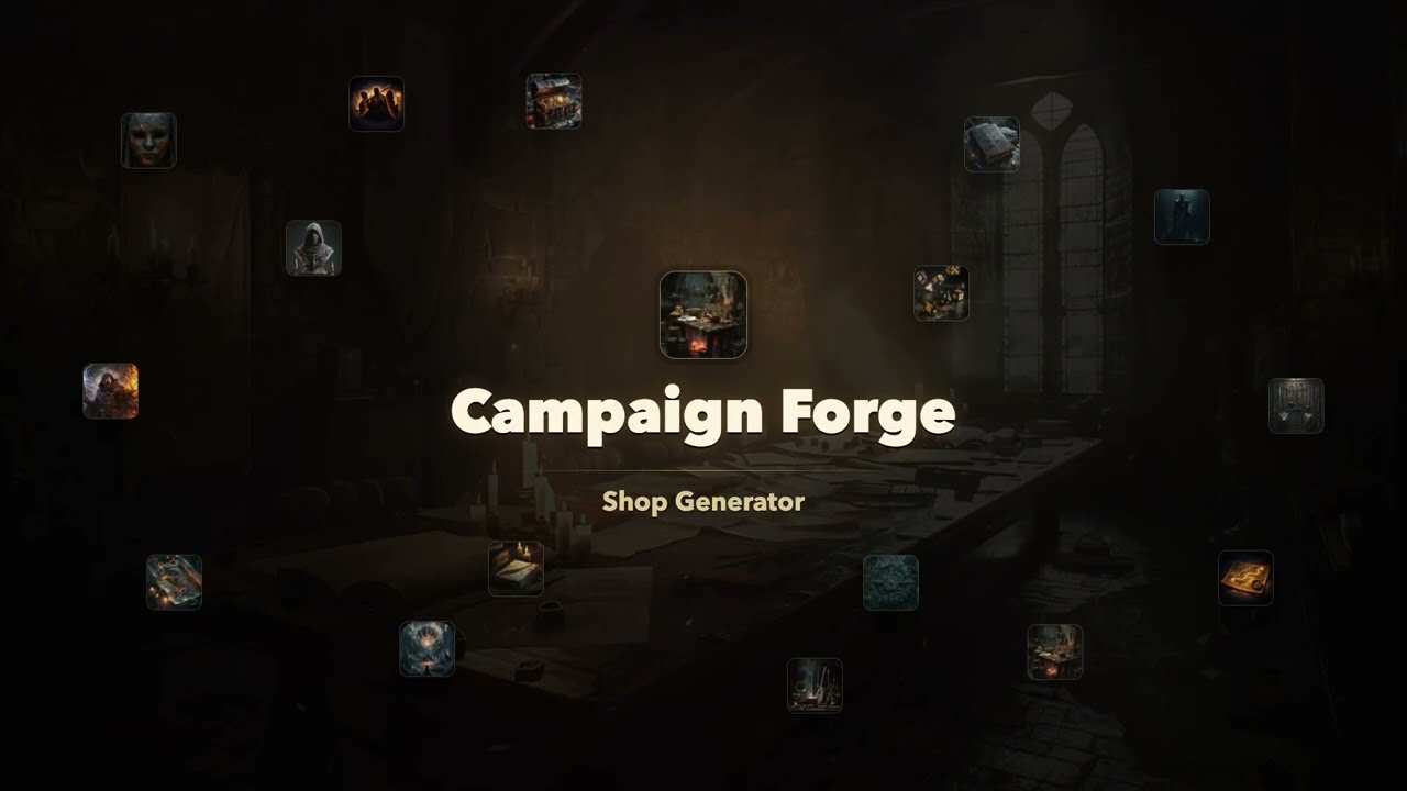 Campaign Forge Shop Generator Demo