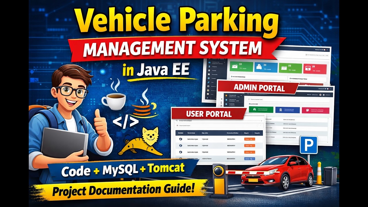 Vehicle Parking Management System Project in Java | JSP Servlet MySQL | Final Year Project