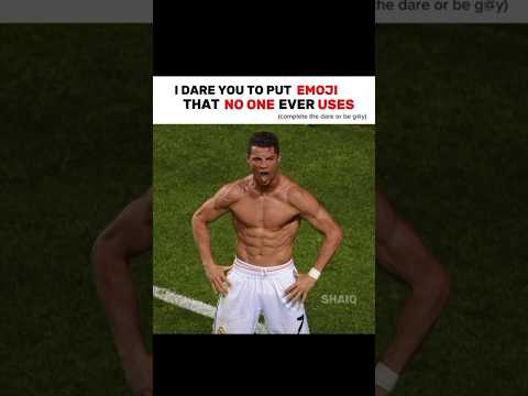 I dare you to put emoji that no one uses☠️🔥 #ronaldo #football