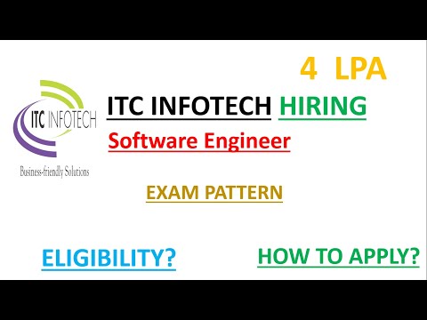 ITC Infotech Hiring | Software Engineer | 4 LPA