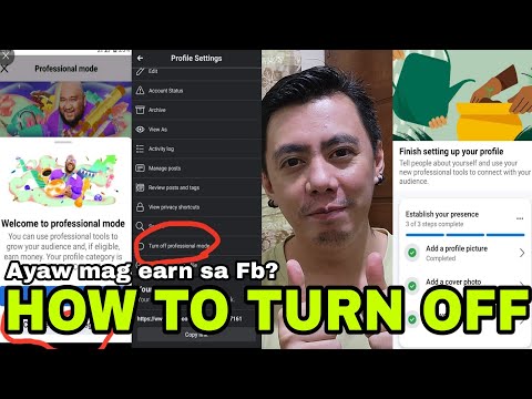 AYAW MAG EARN SA FB? How to Turn Off Professional Mode on Facebook to stop earning on Reels o Videos