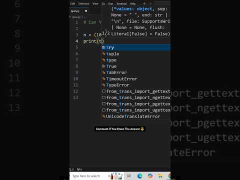 Can You Solve This Python Quiz?? 🤯🔥 #python #programming #coding