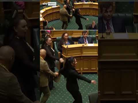 New Zealand parliament suspends MPs over protest haka