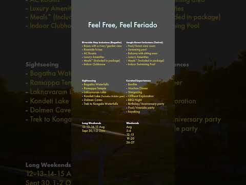 Curated Experiences | Sightseeing | Long weekends | Feriado Resorts