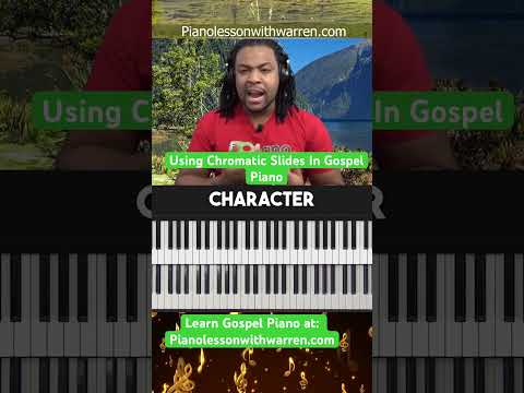 Using chromatic movements and gospel piano