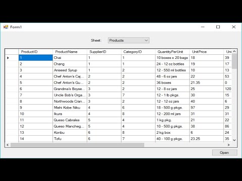 C# Tutorial - How to read excel file | FoxLearn