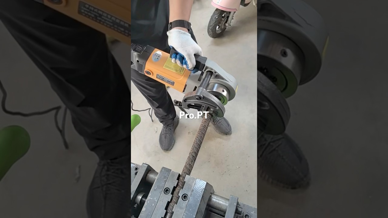 Hands-on Demonstration of Handheld Steel Bar Threading Machine | 30-second Fast Threading