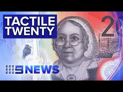 Visually impaired Australians able to identify new $20 note | Nine News Australia