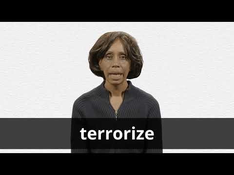 TERRORIZE definition and meaning | Collins English Dictionary
