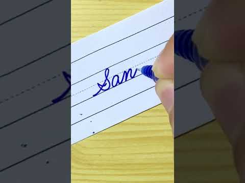 “Sana” How to write in English Cursive Writing | Calligraphy | Handwriting | Practice | Spelling