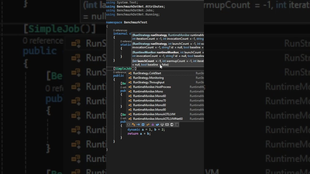 C# Performance Optimization : dynamic Keyword Benchmark #csharp #programming #dotnet
