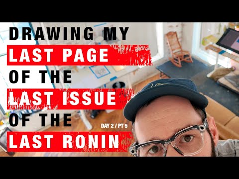 21 - DRAWING TMNT LAST RONIN comic MY LAST PAGE / ISSUE - BEN BISHOP ARTIST VLOG