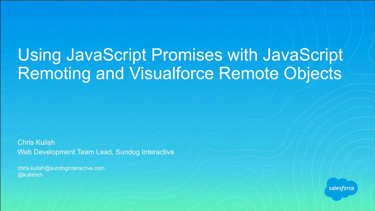 Using JavaScript Promises with JavaScript Remoting and Visualforce Remote Object