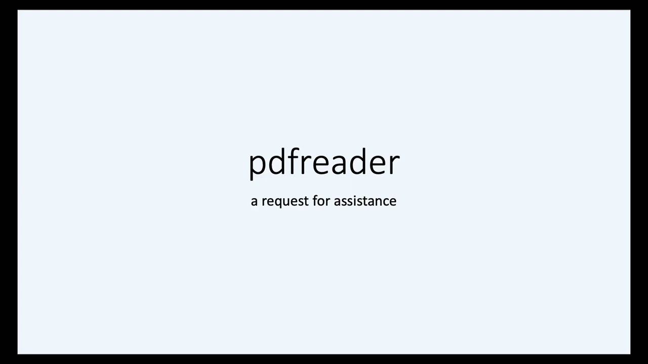 Lightning Talk: PDF Reader
