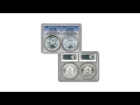 PCGS MS69 30th Anniversary Silver Eagles 1986 2016