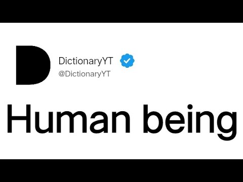 Human being Meaning in English