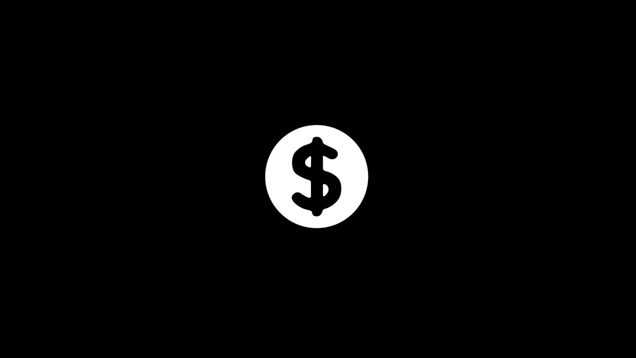 Motion graphic dollar ( money) icon