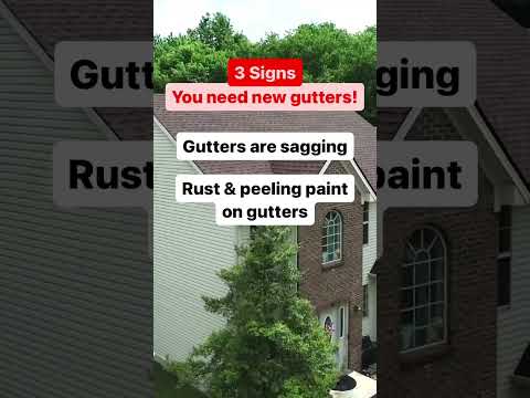 🏡🛠3 ways to tell you need new gutters #homerepair