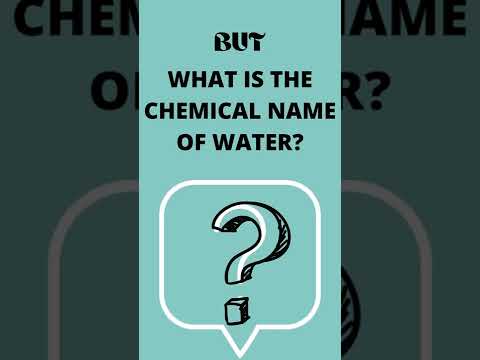 What is the Chemical name of water . #snfmentor #shorts #chemistry