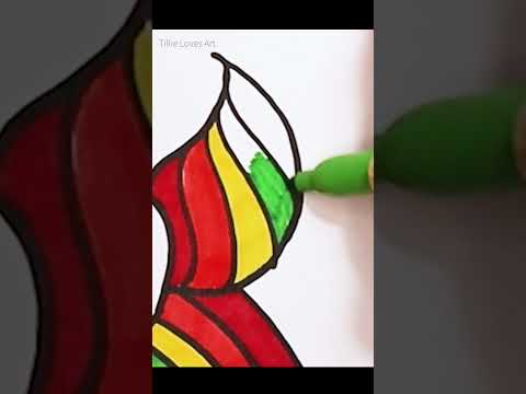 Satisfying Coloring Rainbow Unicorn Cat Tail #colorwithme