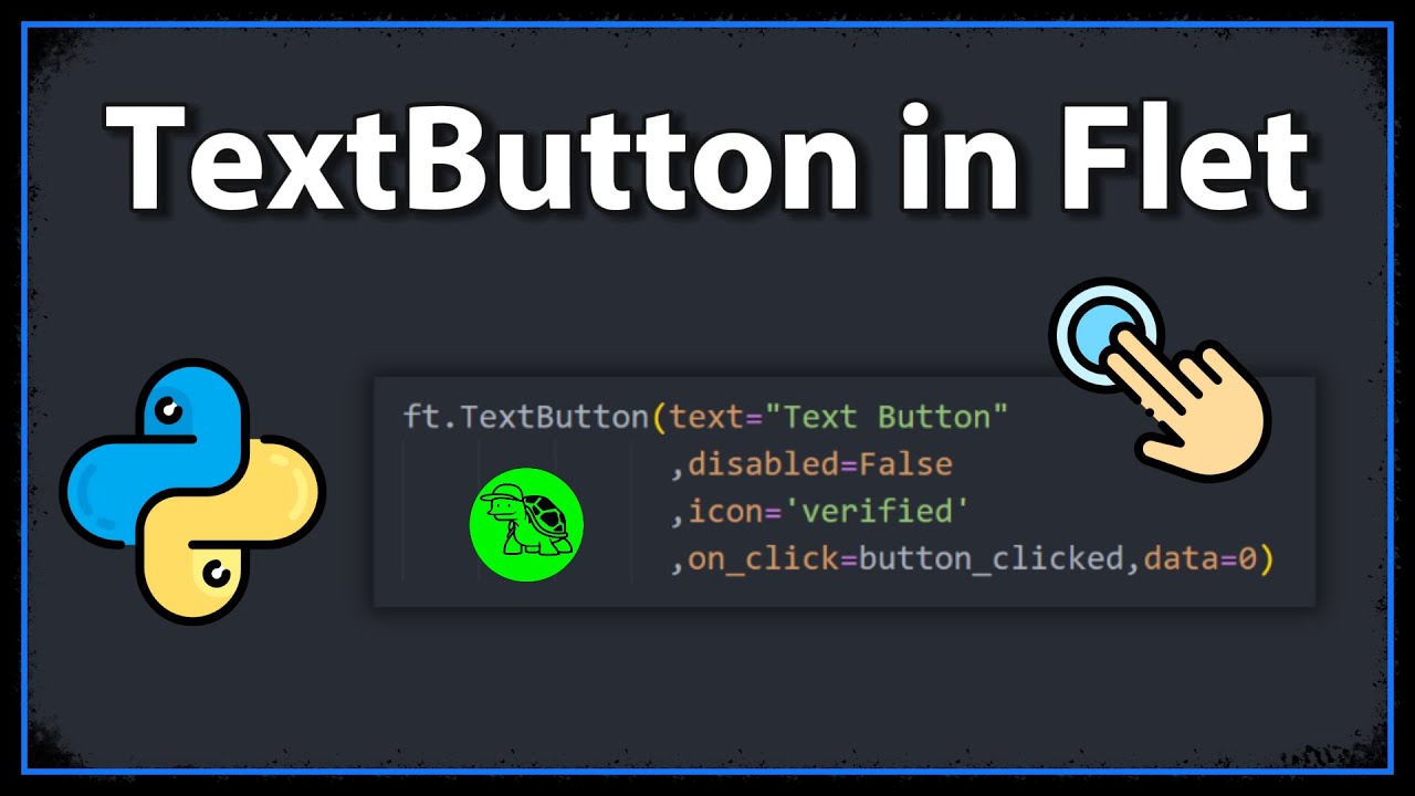How To Create A TextButton? - Python Flet Tutorial 2