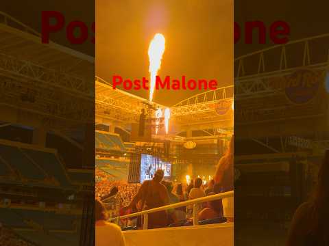 Post Malone's "The BIG ASS Stadium Tour" featuring Jelly Roll #miami #postmalone #jellyroll #concert