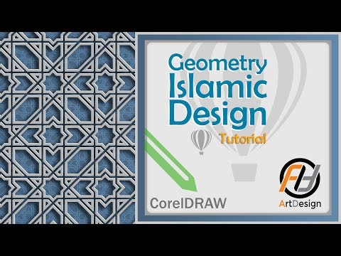 geometric islamic design Tutorial 15 CorelDRAW