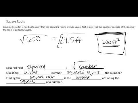 MAP 117- MA- 5.3a Square Root