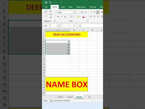 Benefits of name box #shorts #excel #exceltutorial #viral #short #shortsvideo