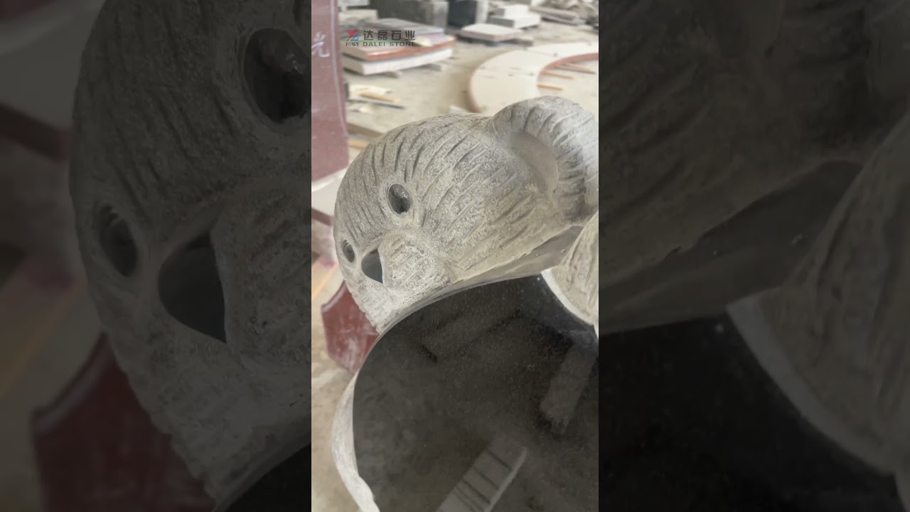 Custom freestanding grave tombstone black granite teddy bear headstones for children