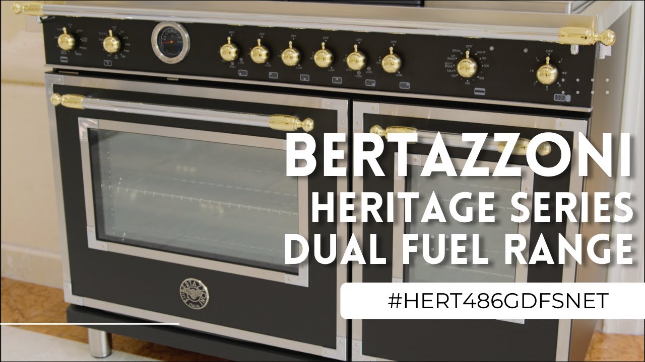Bertazzoni 48in Heritage Series Dual Fuel Range #HERT486GDFSNET