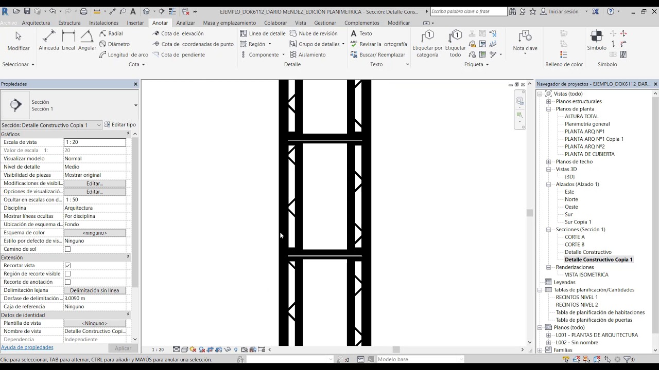 CORTE CONSTRUCTIVO