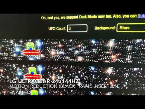 Monitor UFO test