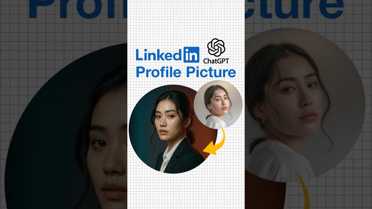 Design Linkdin Profile Picture with Chat GPT #lazydesigner #chatgpt #linkedin