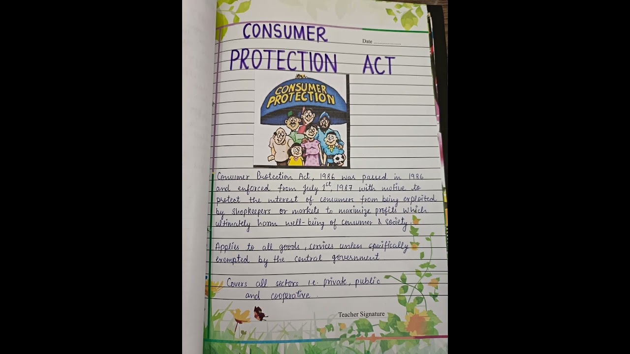 Consumer Rights Project || Class 10 || Economics #project #school #educational