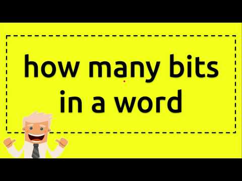 how many bits in a word