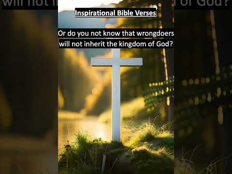 Inspirational Bible Verse DO NOT BE DECEIVED 1 Corinthians 6:9-10