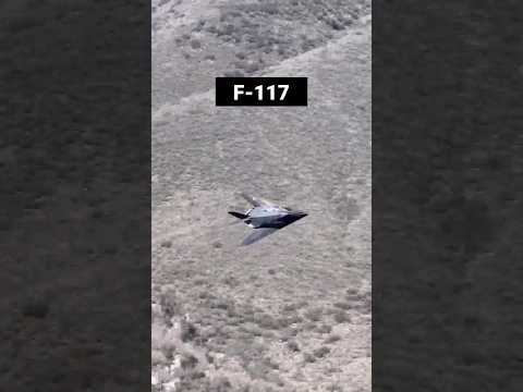 F-117 flying a low level