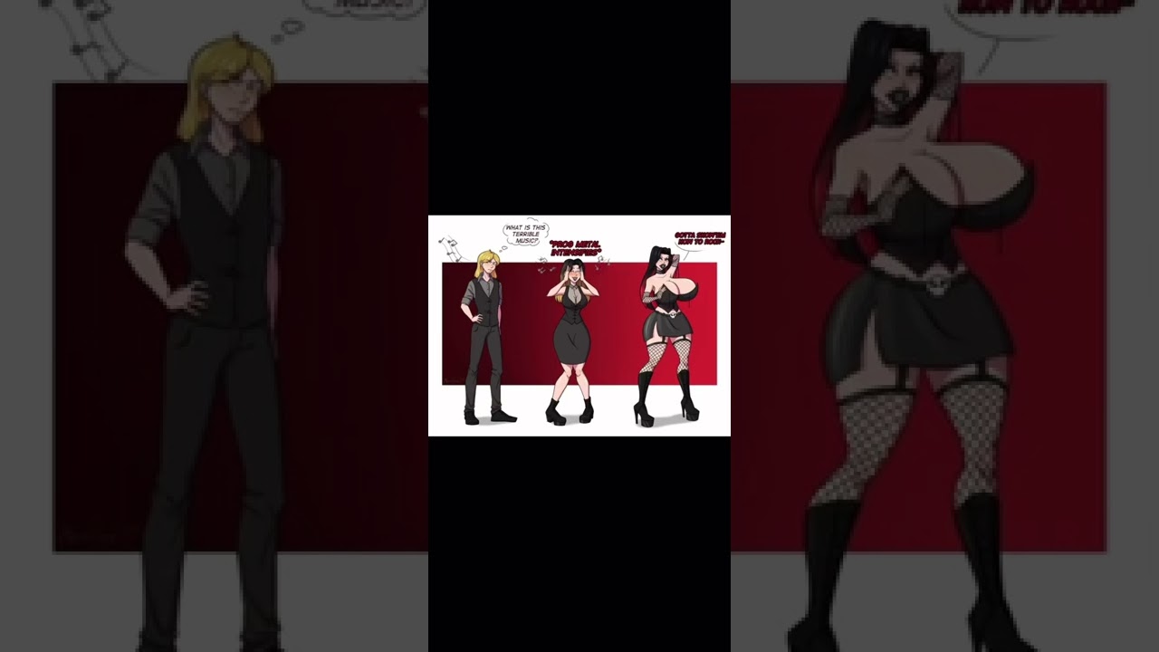 Goth Bimbofication - TG Transformation
