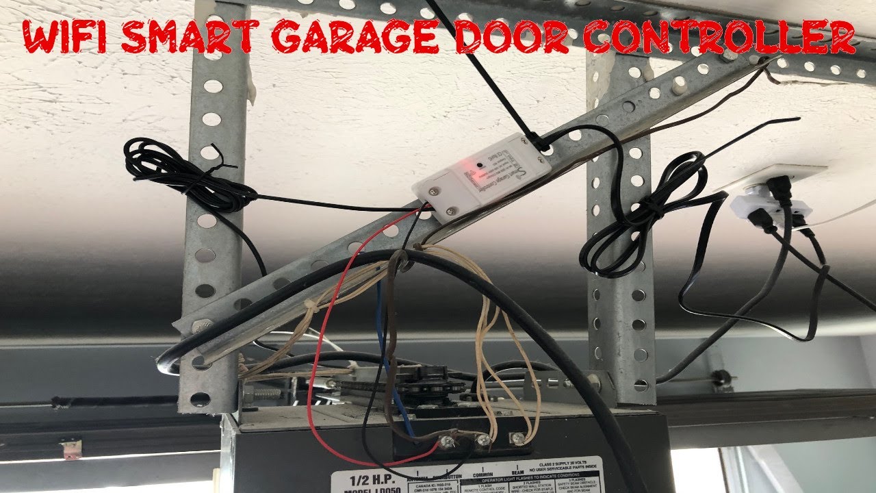 WiFi Smart Garage Door Controller Install