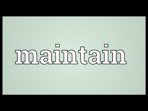 Maintain Meaning