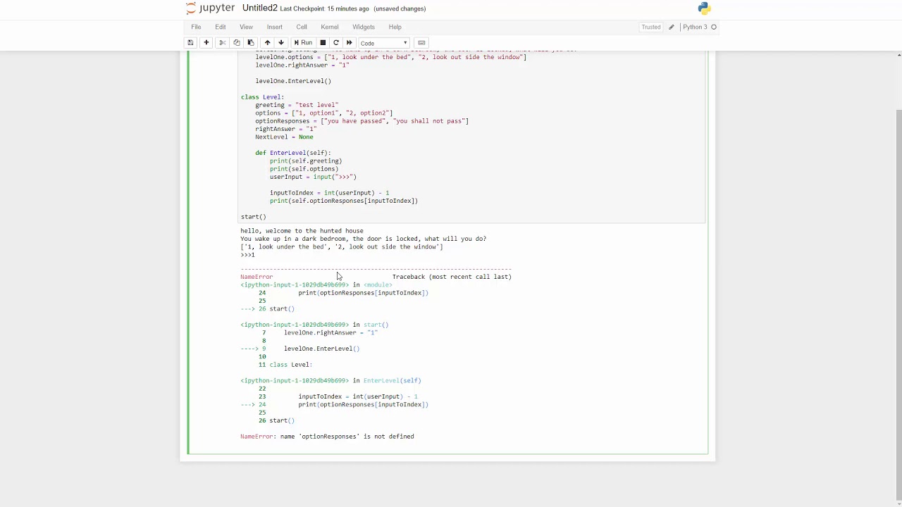 Python 18 Create a Simple Text Game
