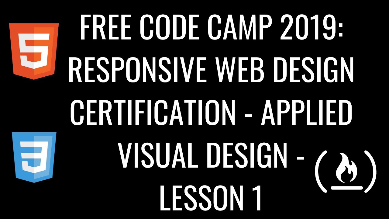 Free Code Camp 2019 Responsive Web Design Certification - Applied Visual Design Lesson 1