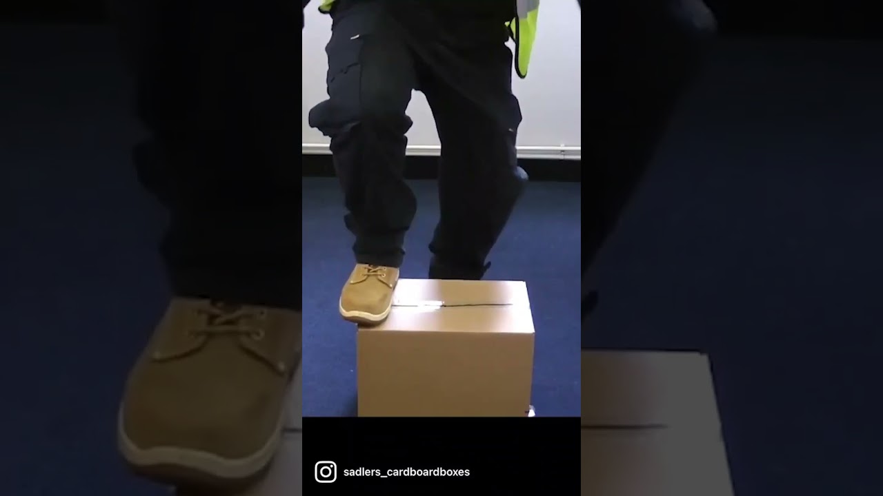 This cardboard box company tries to destroy its boxes to prove how strong they are