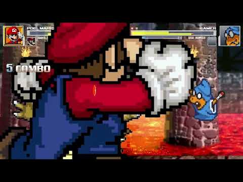 AN Mugen #468: Poc-Mario & Giant Mario VS Kamek & Giga Bowser