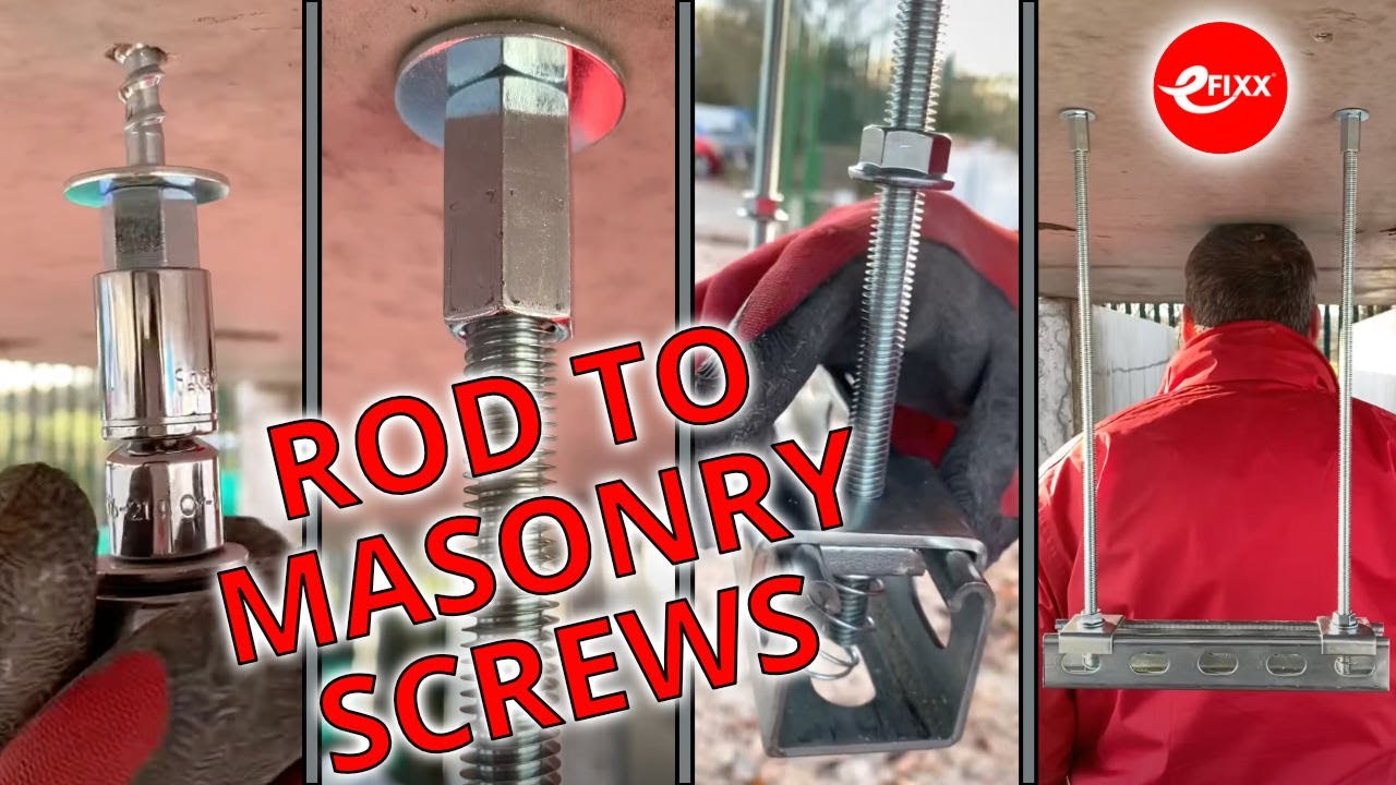 FASTER UNISTRUT TRAPEZE with DELIGO MASONRY SCREWS #shorts